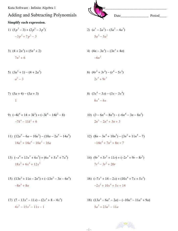 Polynomial Long Division Worksheet Kuta Long Division Worksheets