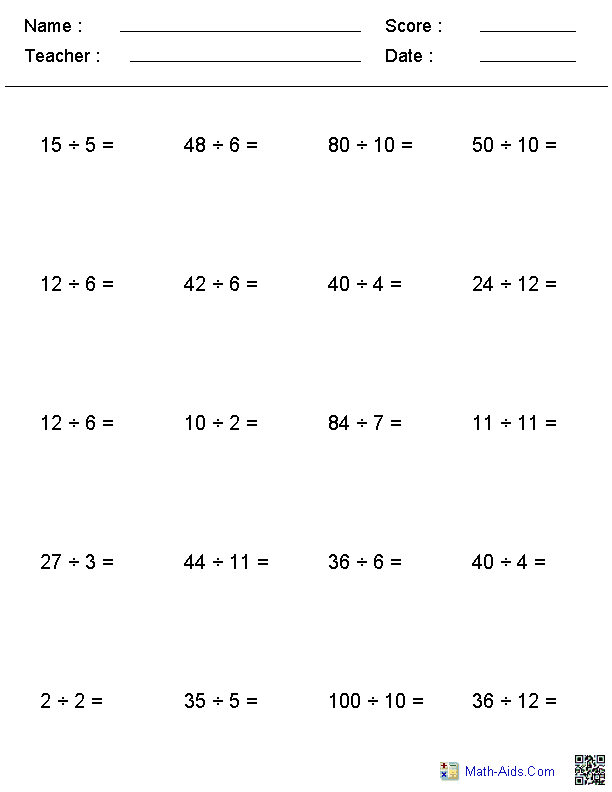 Printable Long Division Worksheets For 6th Graders Long Division Printable Long Division Worksheets For 6th Graders Long Division