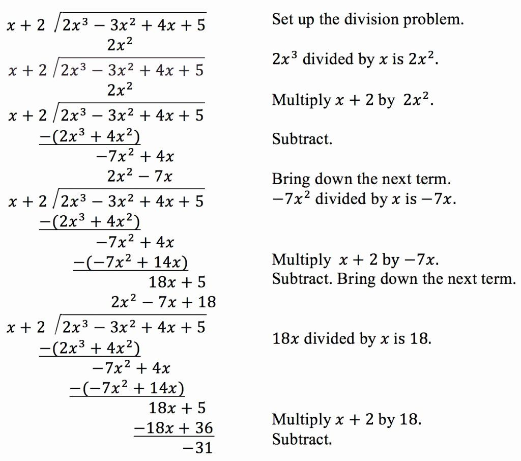 Polynomial Long Division Worksheet Kuta Long Division Worksheets