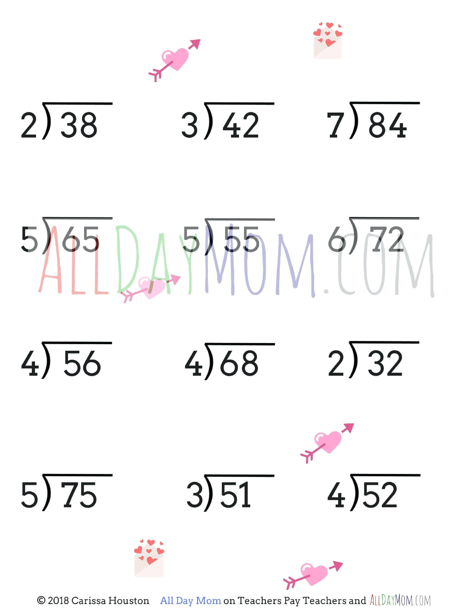 Free Worksheets Long Division Long Division Worksheets