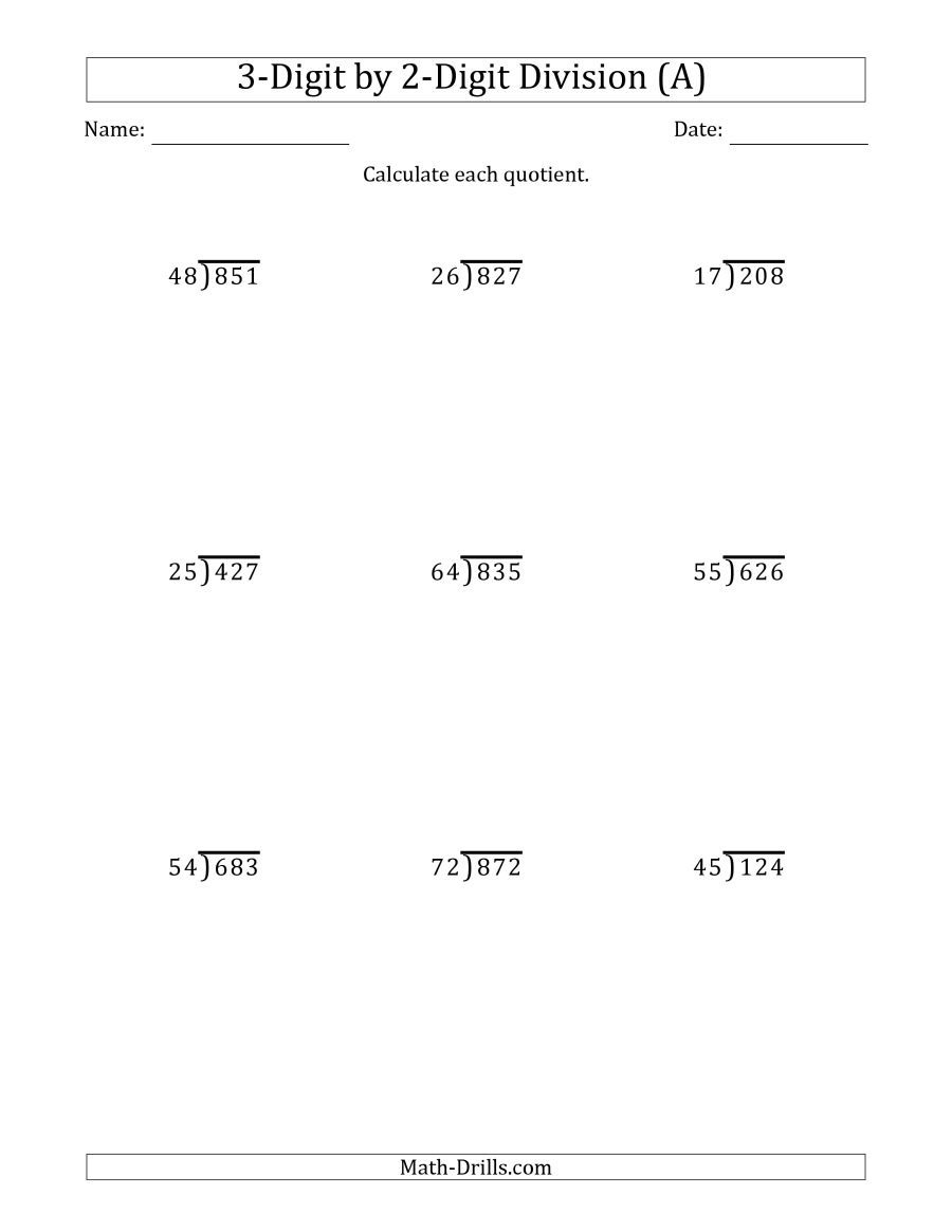 Long Division Questions Year 6 Worksheet Long Division Worksheets