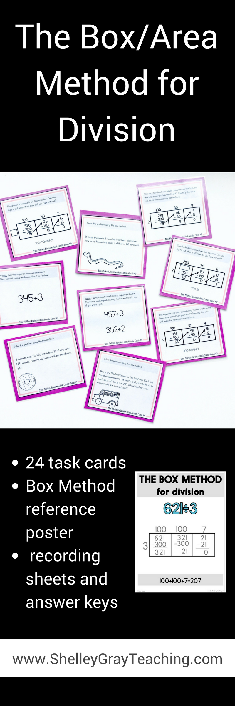 Box Method Long Division Worksheet Long Division Worksheets