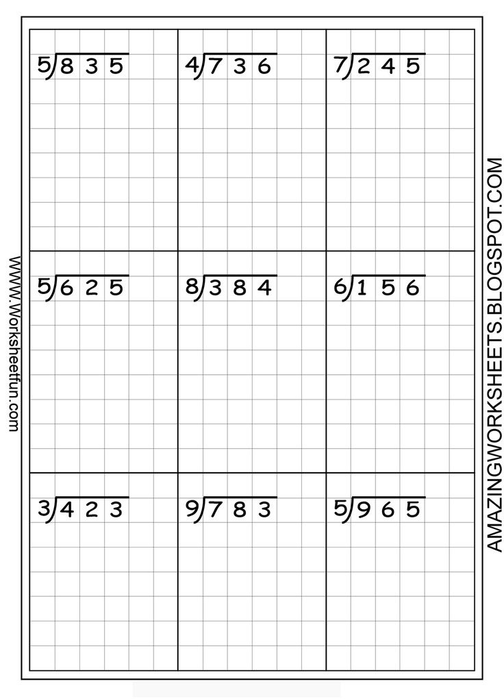 Long Division Worksheets Grade 4 With Grid Long Division Worksheets Long Division Worksheets Grade 4 With Grid Long Division Worksheets