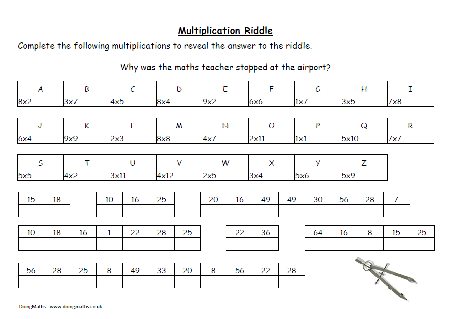 Long Division Riddle Worksheets Long Division Worksheets
