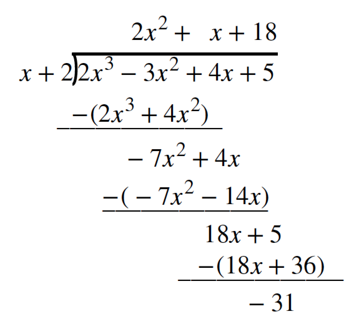 Synthetic Division College Algebra Long Division Worksheets
