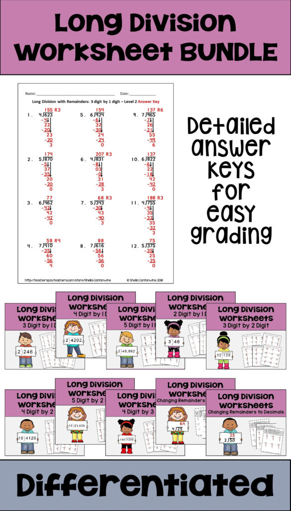 Fun Long Division Worksheets | Long Division Worksheets